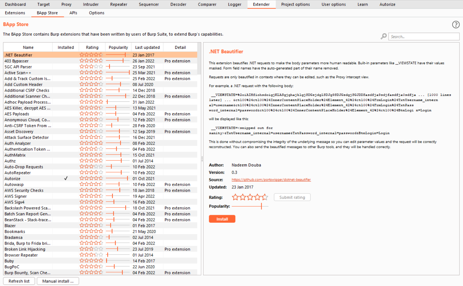 Burp Extensions - Packt SecPro
